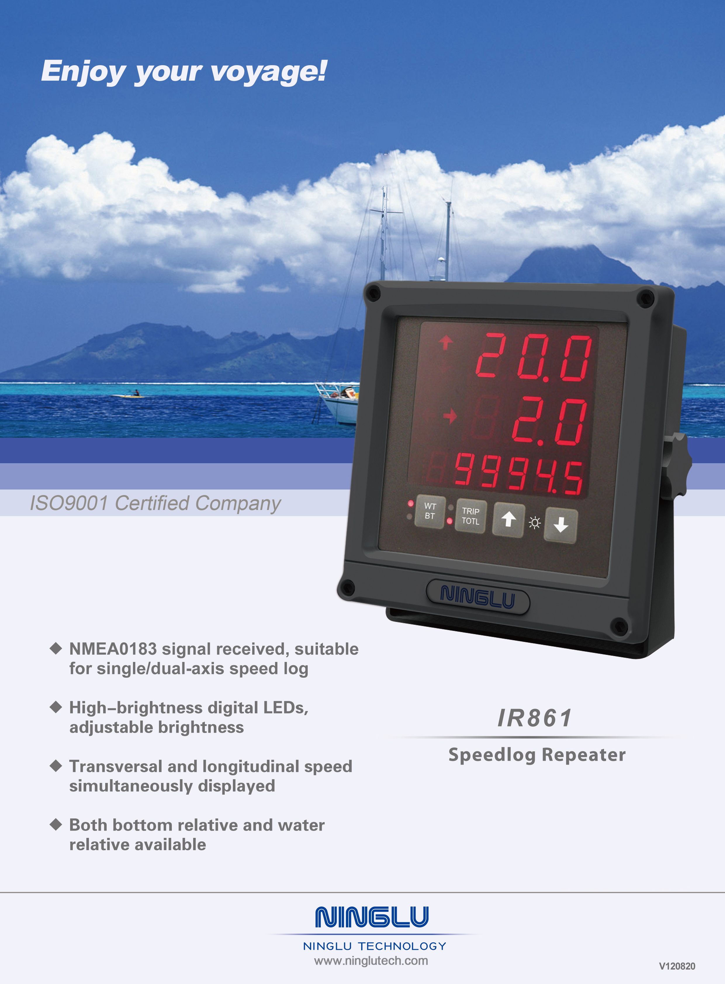 Speed log repeater IR861 - Buy Product on Nanjing Ninglu Technology Co ...